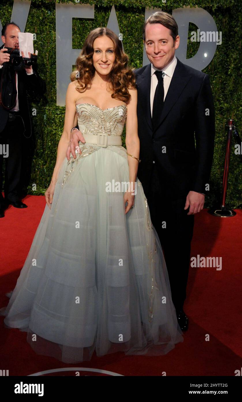 Sarah Jessica Parker and Matthew Broderick attending the Vanity Fair ...
