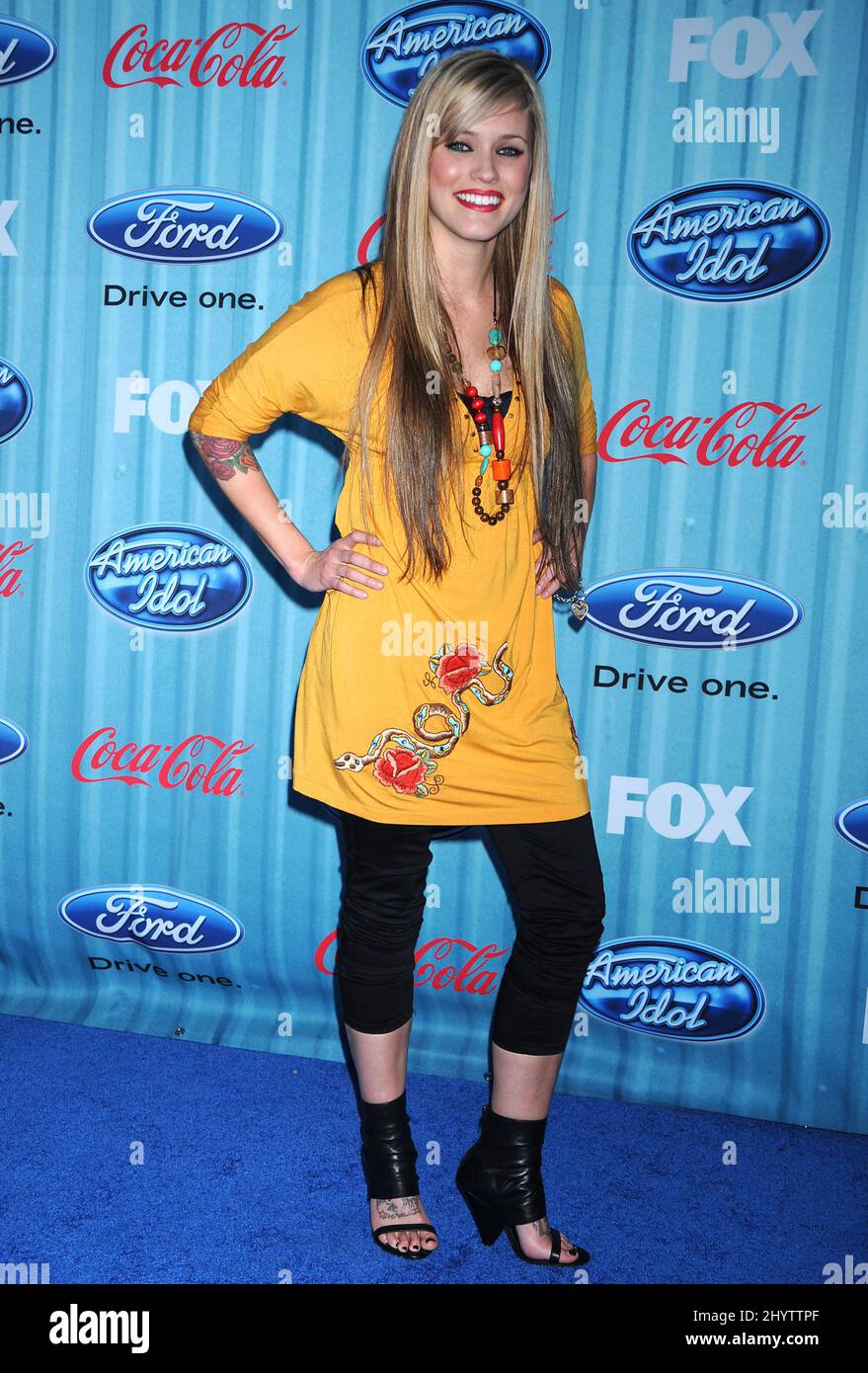 Megan Corkrey at the American Idol Top 13 Party held at Area in West ...