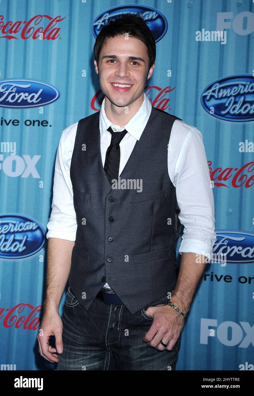 Kris Allen at the American Idol Top 13 Party held at Area in West ...
