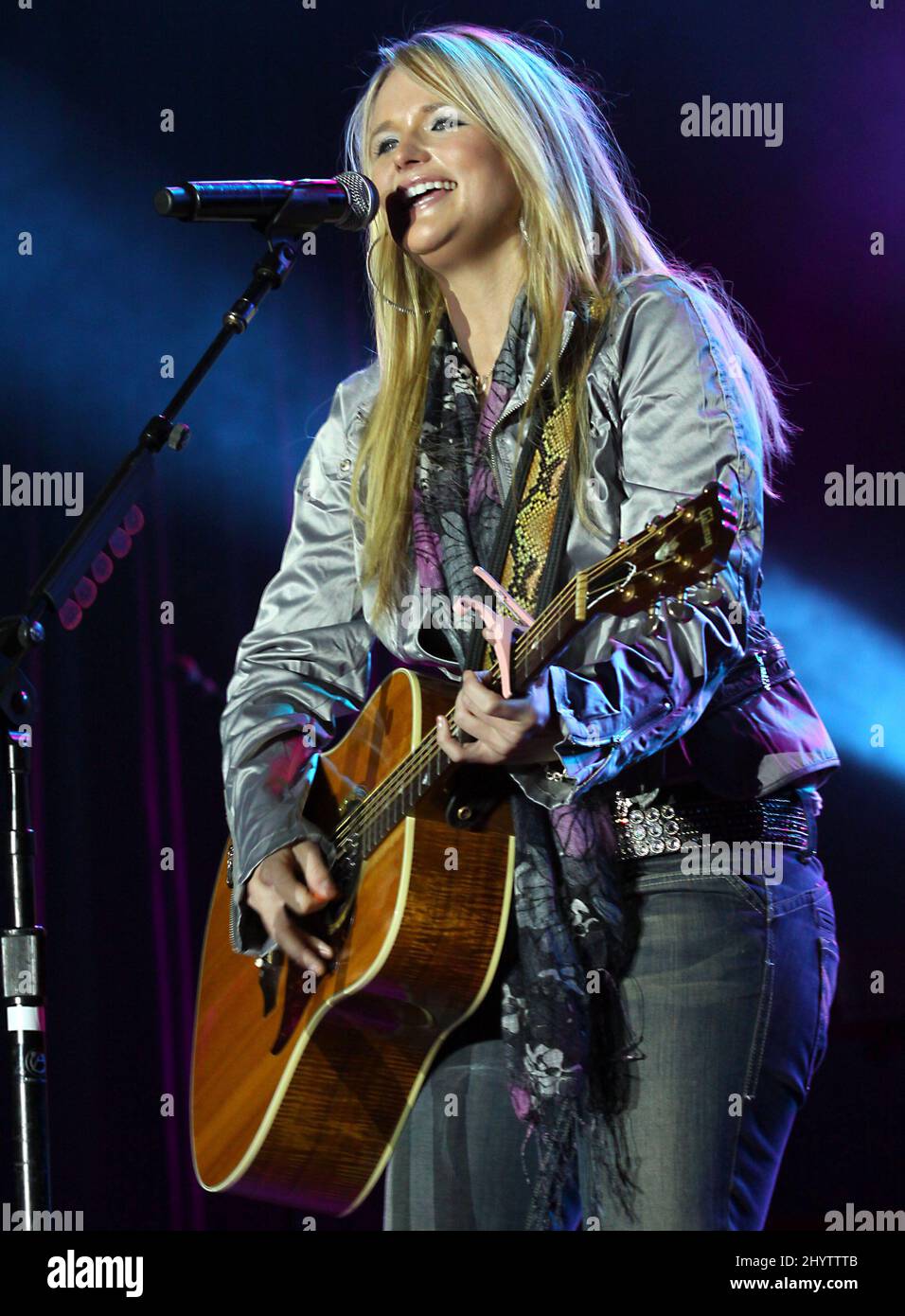 Miranda Lambert performs at the Sony/BMG Luncheon during the 40th ...