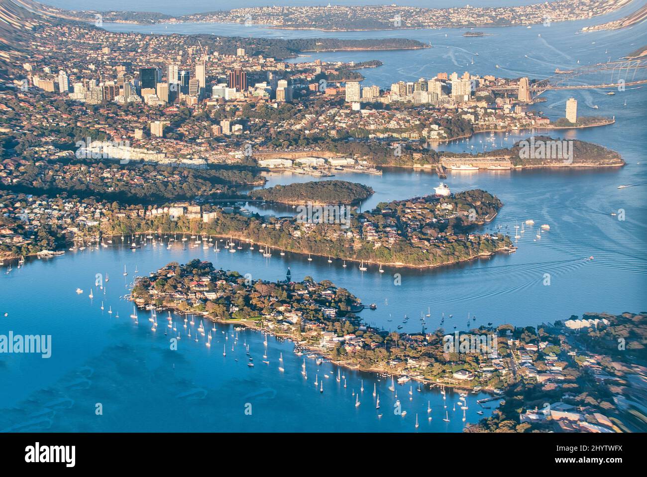 Aerial view of Sydney from an aircraft window Stock Photo - Alamy
