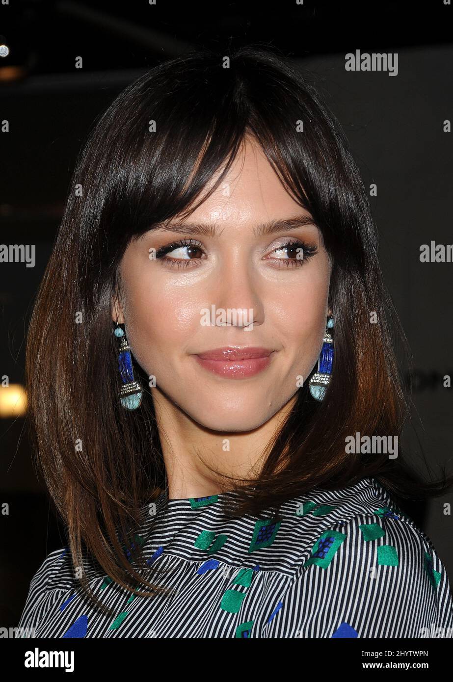 Jessica Alba Shoulder Length Hair With Bangs