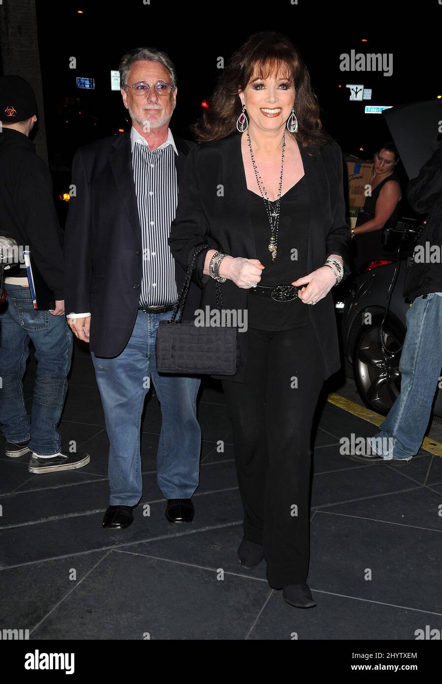 Jackie Collins at Elton John's 62nd Birthday Party held at Hamburger ...