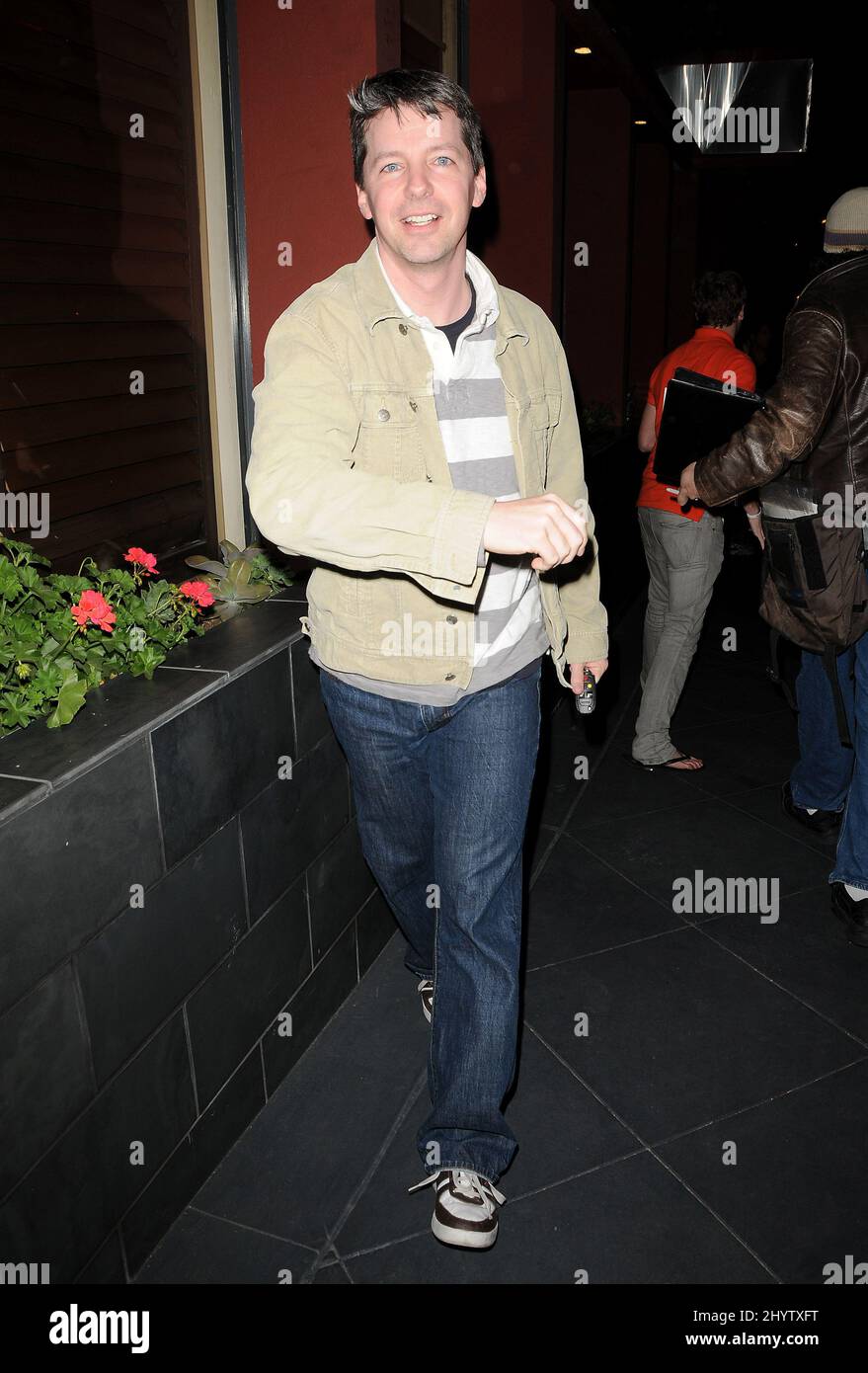 Sean Hayes at Elton John's 62nd Birthday Party held at Hamburger Hamlet ...