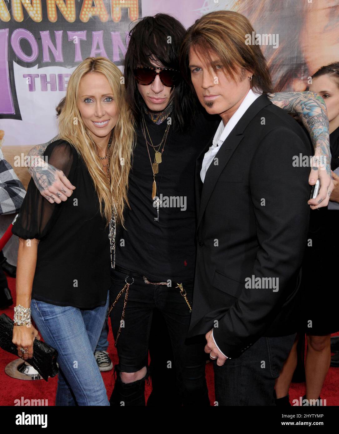 Tish cyrus trace billy ray hannah montana hi-res stock photography and ...