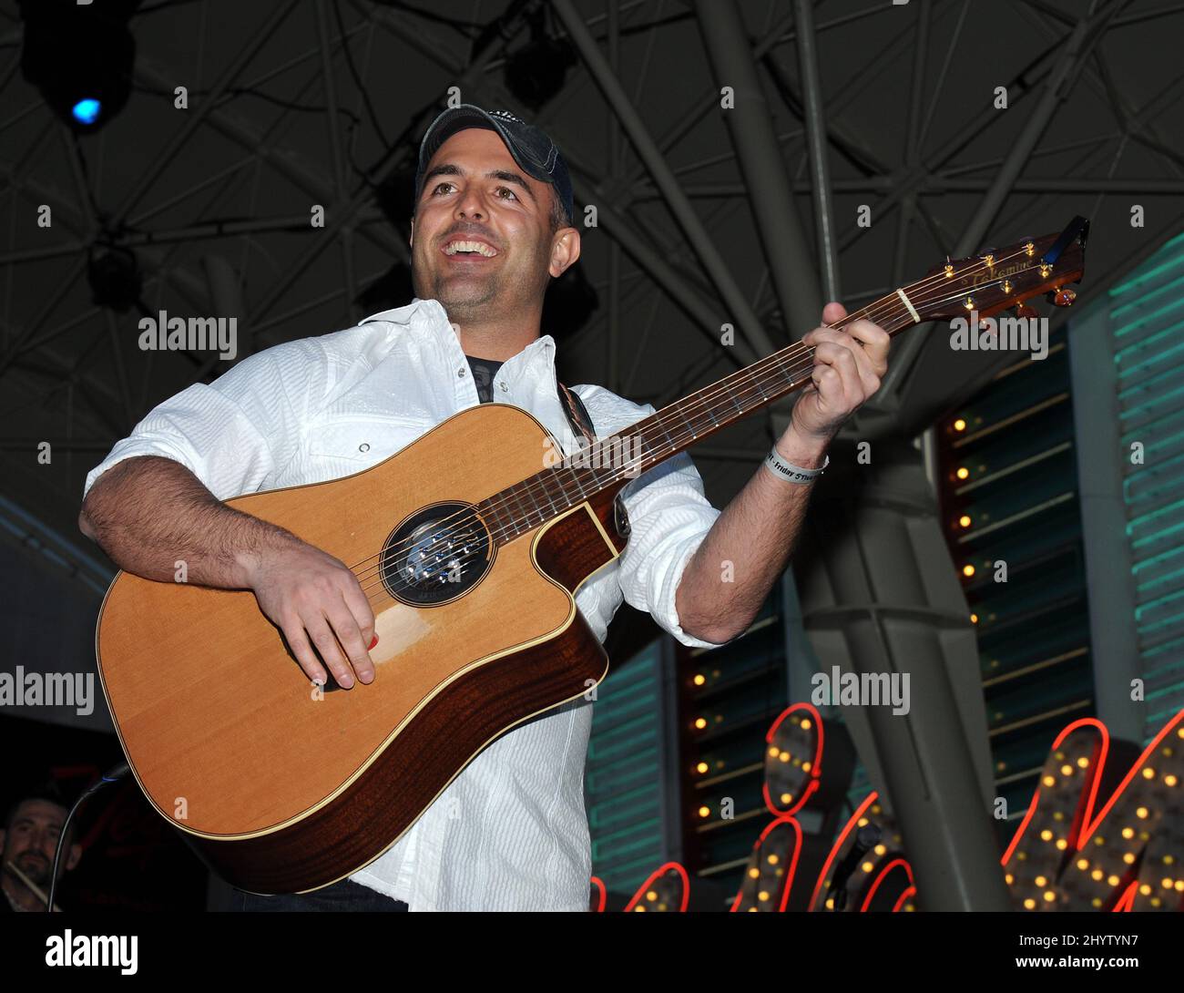 Matt Stillwell performs at ACM Weekend on Fremont Street Experience ...