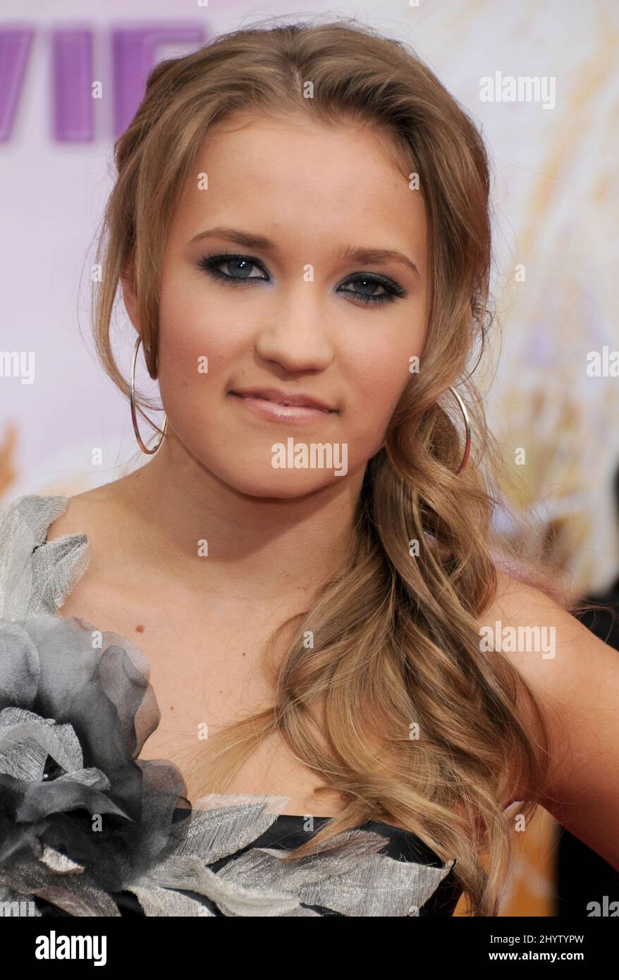 Emily Osment at Hannah Montana: The Movie, World Premiere at The El ...
