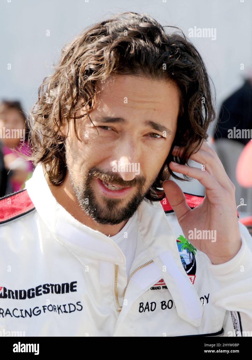 Adrien Brody at the 33rd Annual Toyota Pro/Celebrity Race practice day ...