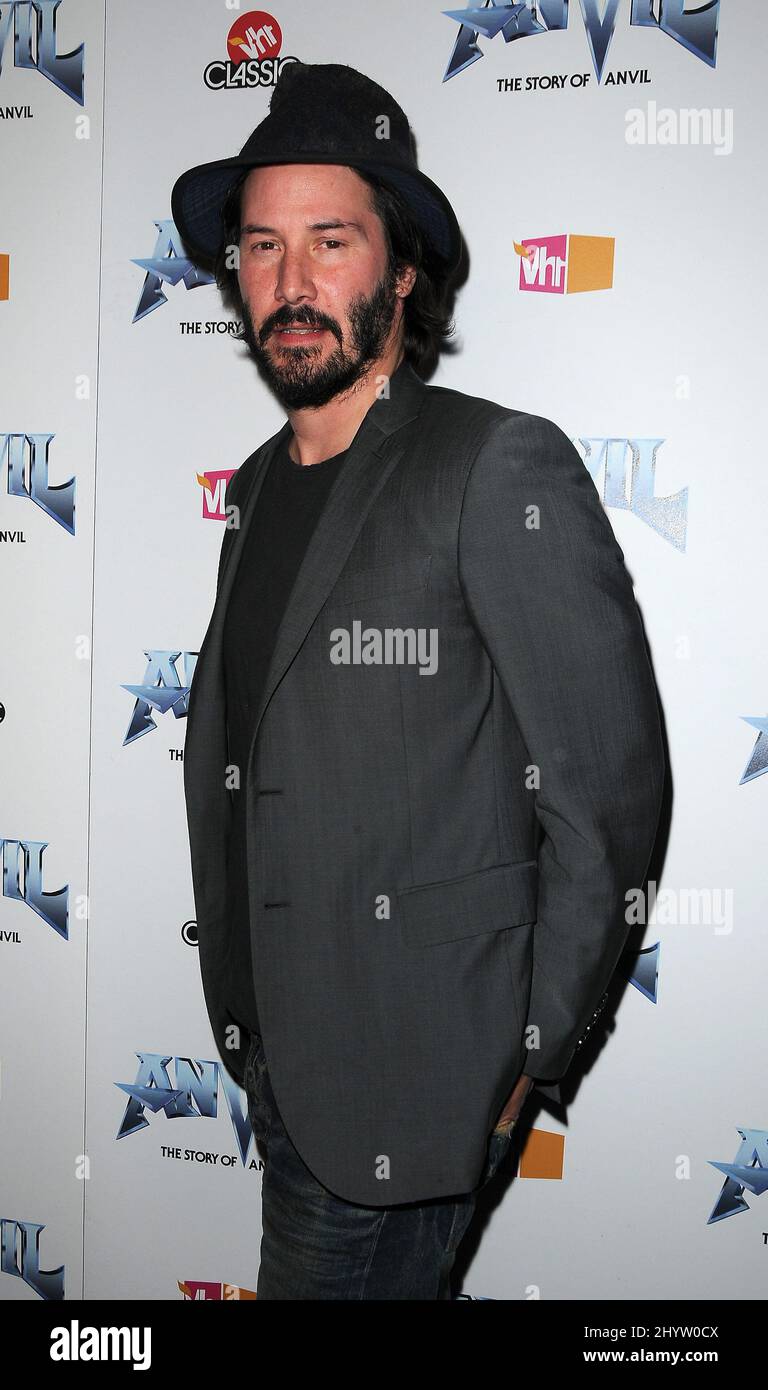Keanu Reeves at the film premiere of "Anvil! The Story of Anvil" at the ...