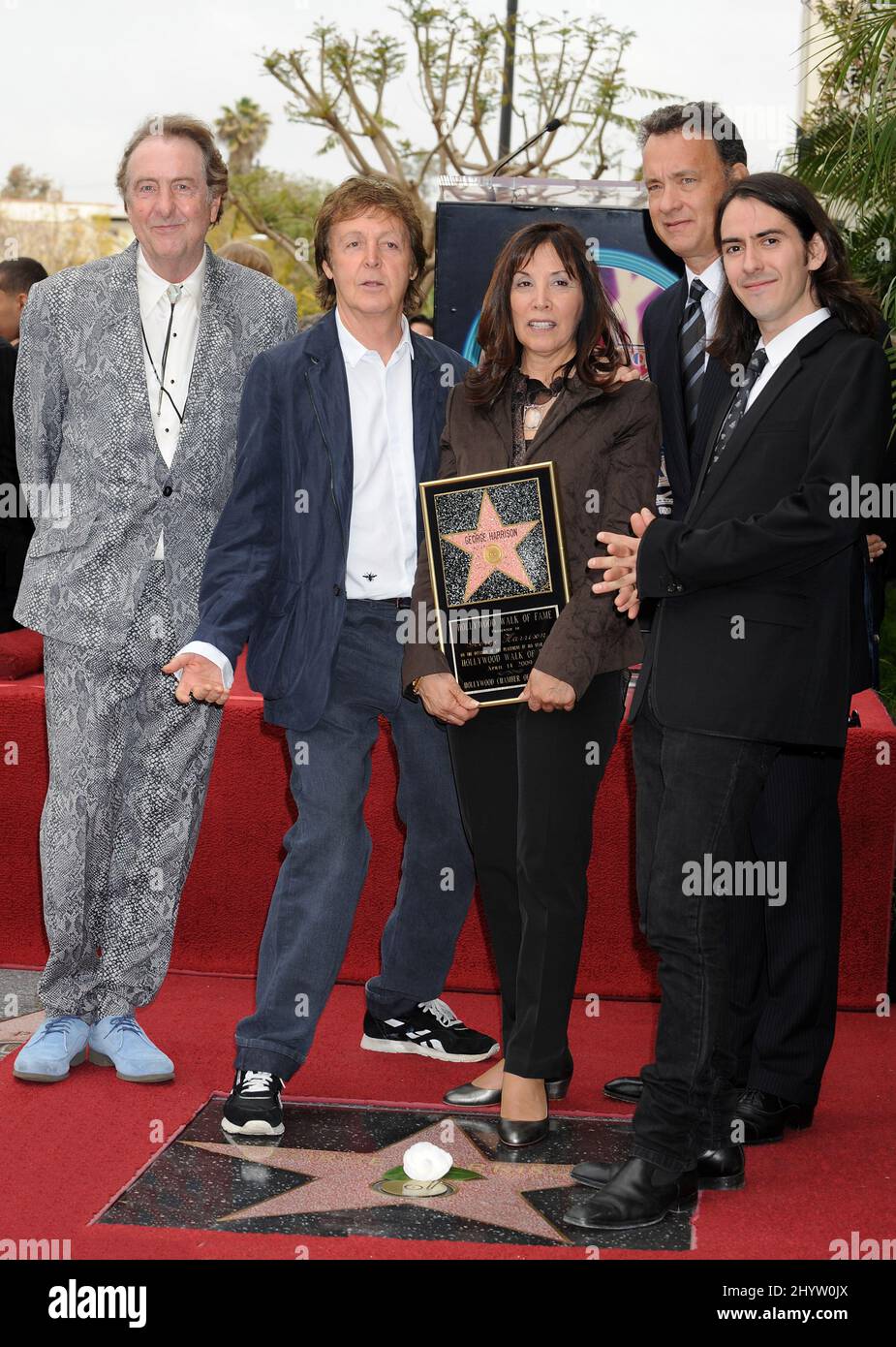Eric Idle, Paul McCartney, Olivia Harrison, Tom Hanks and Dhani ...