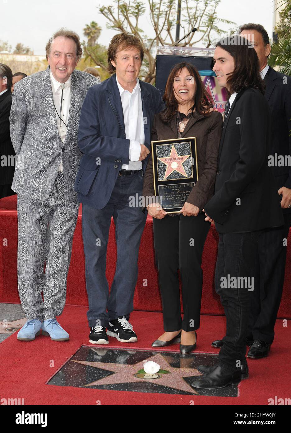 Eric Idle, Paul McCartney, Olivia Harrison, Tom Hanks and Dhani ...