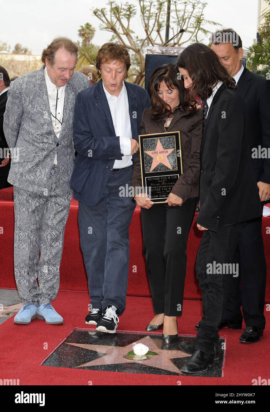 Eric Idle, Paul McCartney, Olivia Harrison, Tom Hanks and Dhani ...