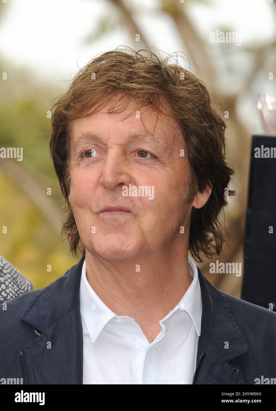 Paul McCartney at a ceremony to honour George Harrison with a star on ...