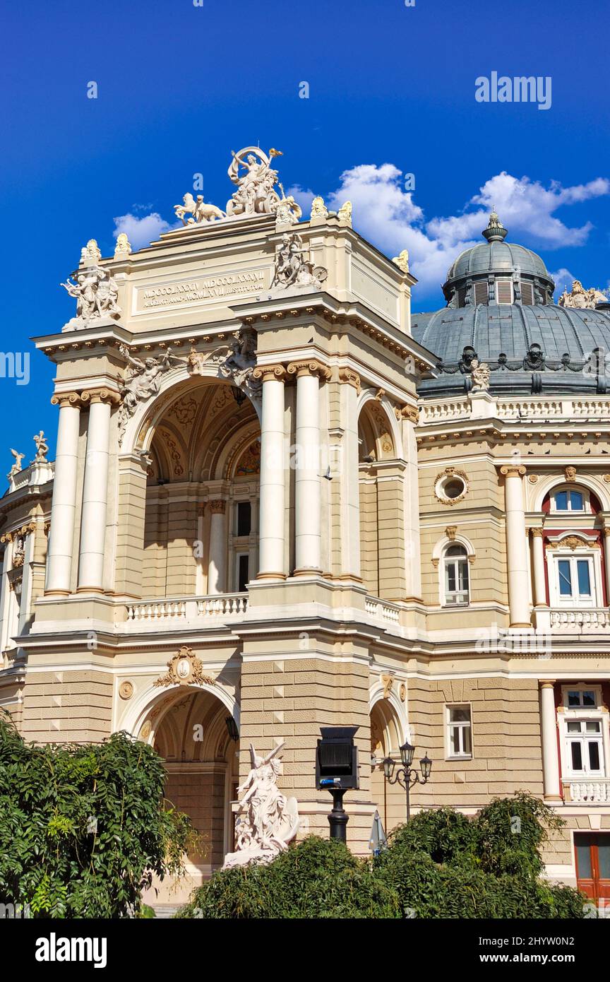 Odessa National Academic Theater (The Italian baroque facade of the ...