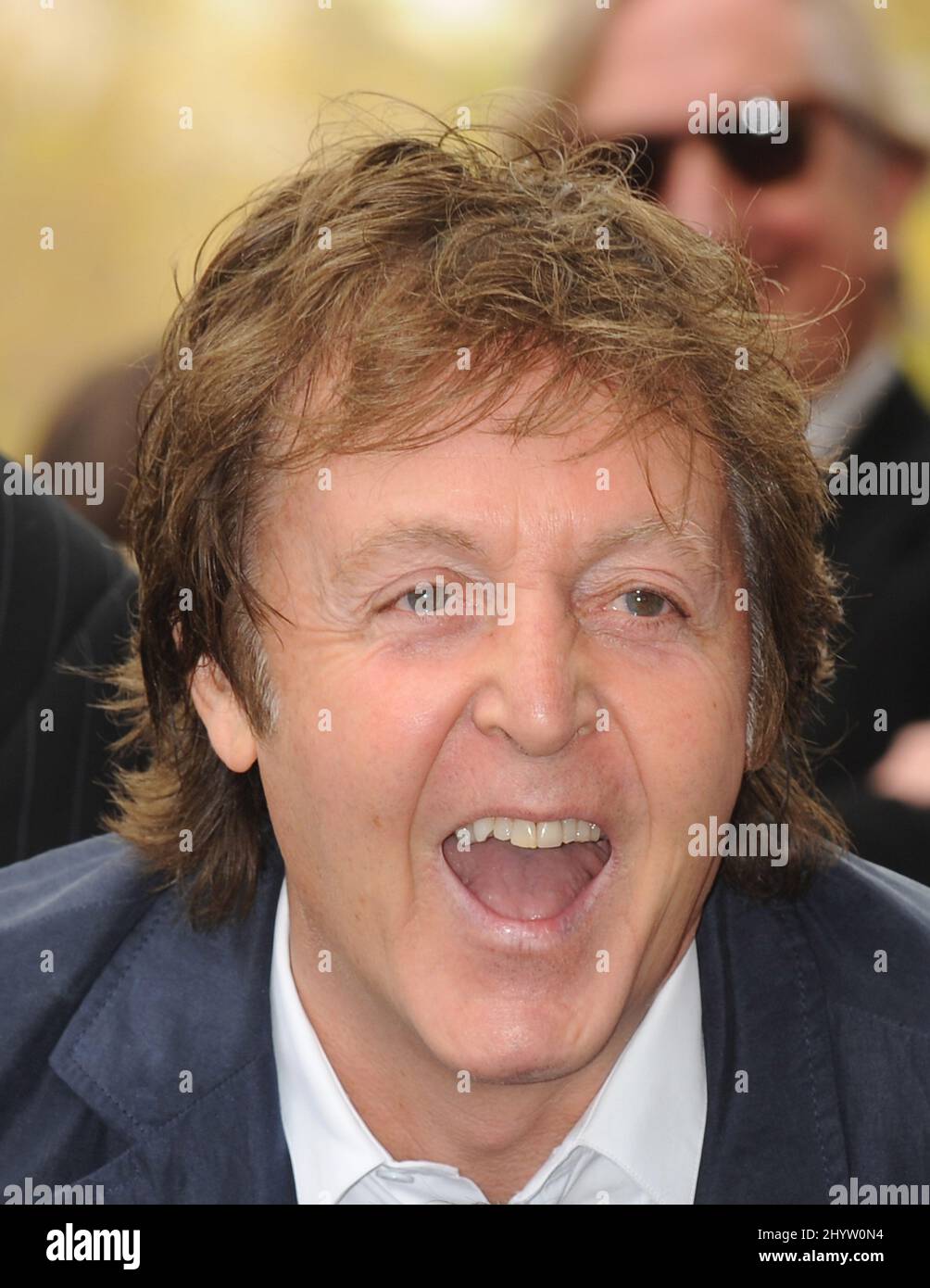 Paul McCartney at a ceremony to honour George Harrison with a star on ...