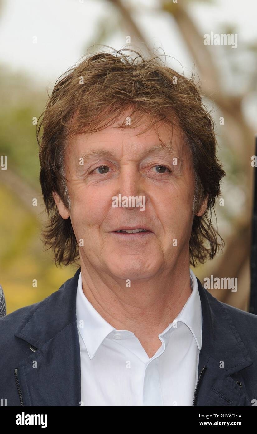 Paul McCartney at a ceremony to honour George Harrison with a star on ...