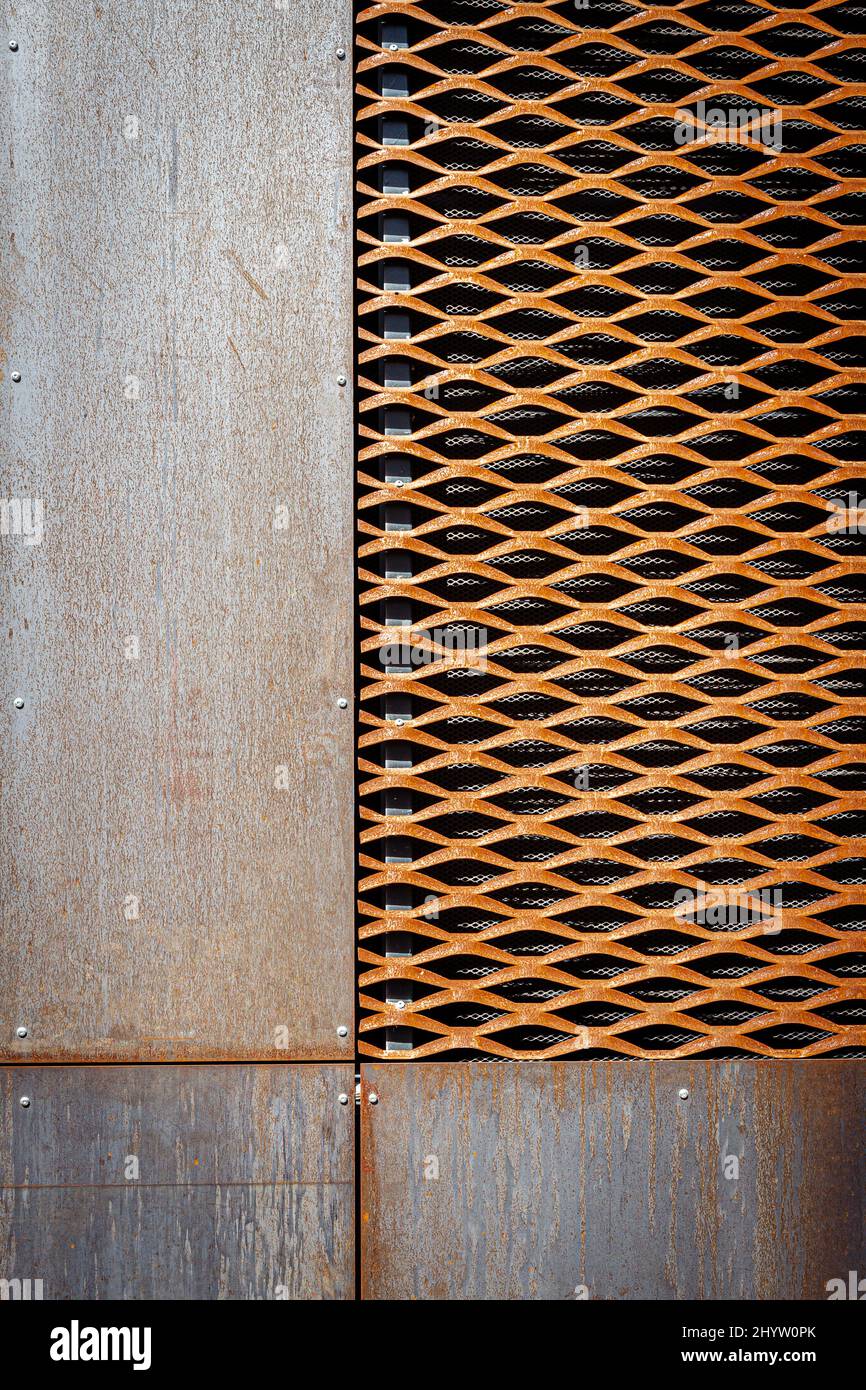 Old rusty worn iron wall texture background Stock Photo - Alamy