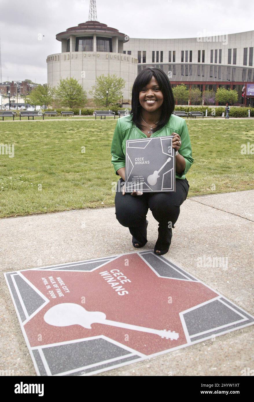 CeCe Winans at the Music City Walk of Fame Ceremony Held at Sommet ...
