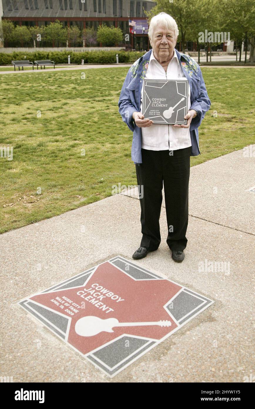 Cowboy Jack Clement at the Music City Walk of Fame Ceremony Held at ...
