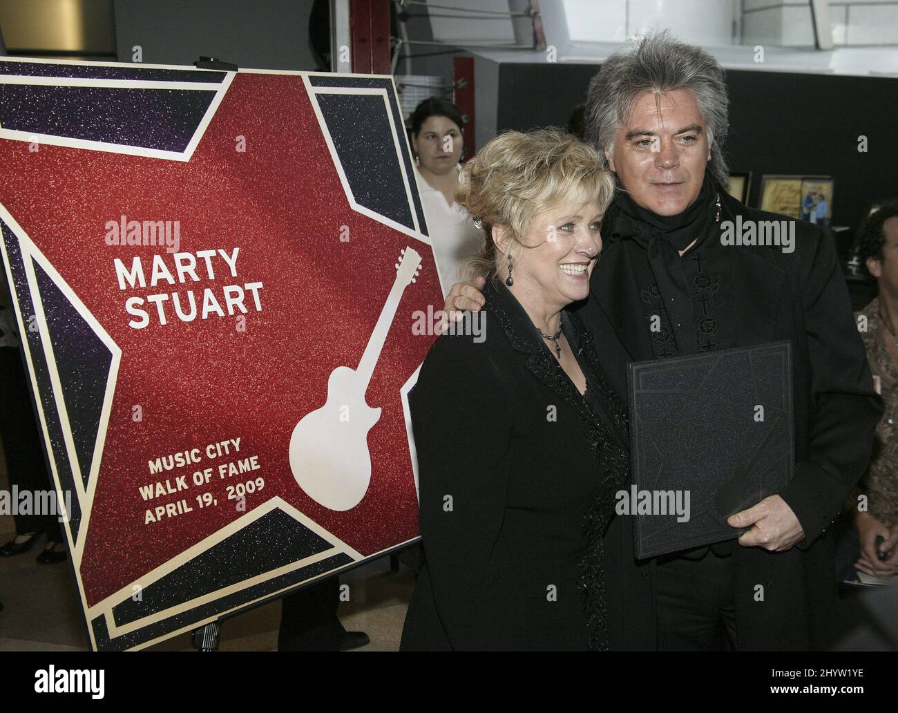 Connie Smith and Marty Stuart at the Music City Walk of Fame Ceremony ...
