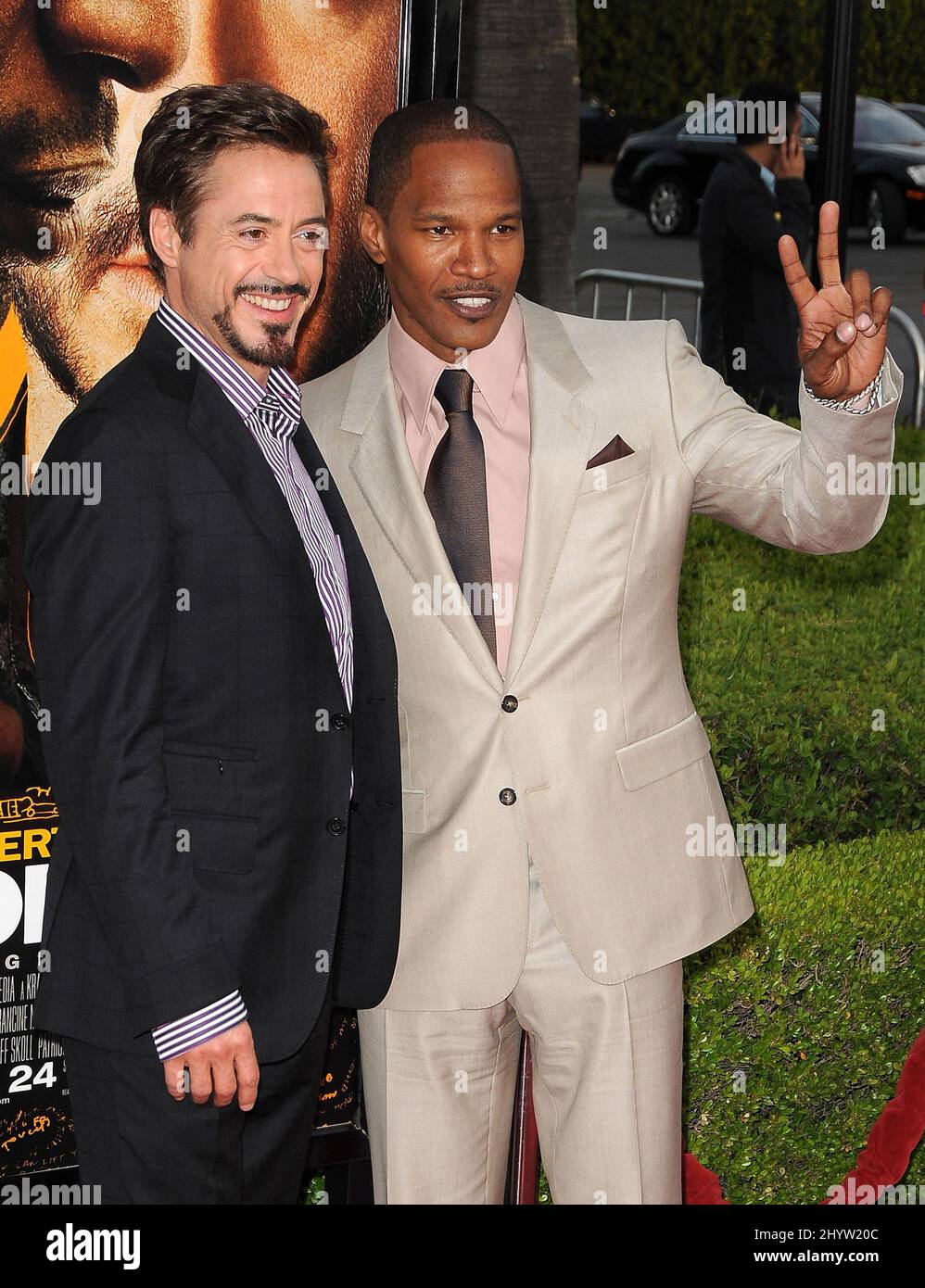 Robert Downey Jr. and Jamie Foxx at "The Soloist" Los Angeles Premiere ...