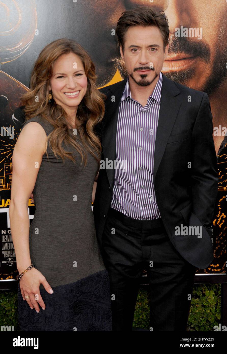 Robert Downey Jr and Susan Levin at "The Soloist" Los Angeles Premiere ...