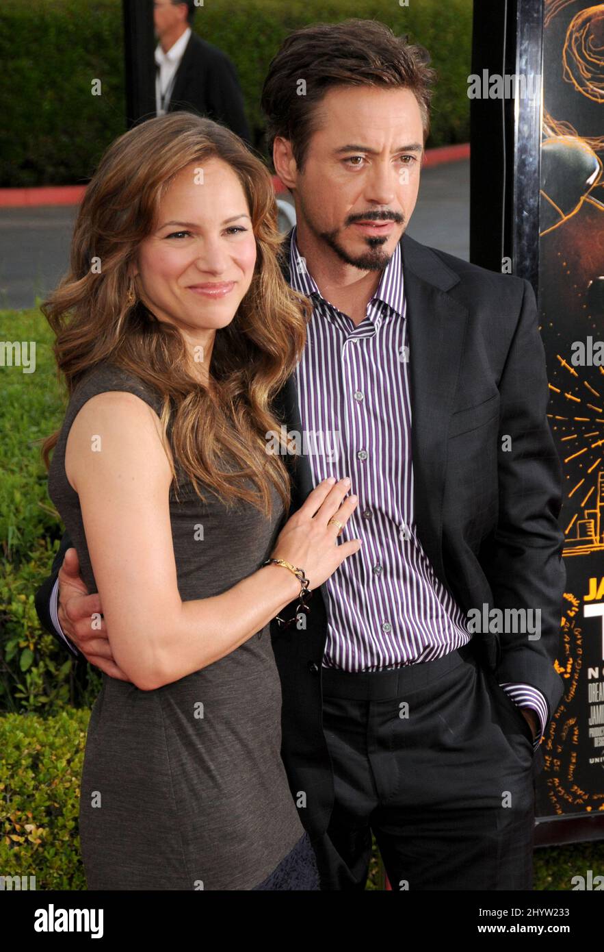 Robert Downey Jr, Susan Levin at "The Soloist" Los Angeles Premiere ...