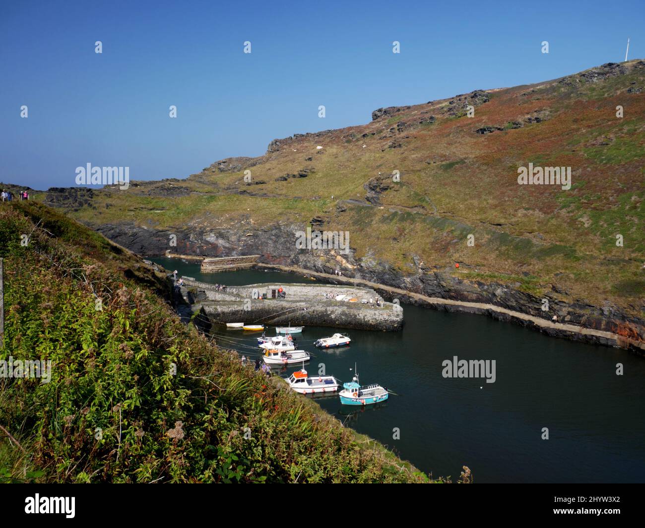 The harbour, Boscastle, Cornwall Stock Photo - Alamy