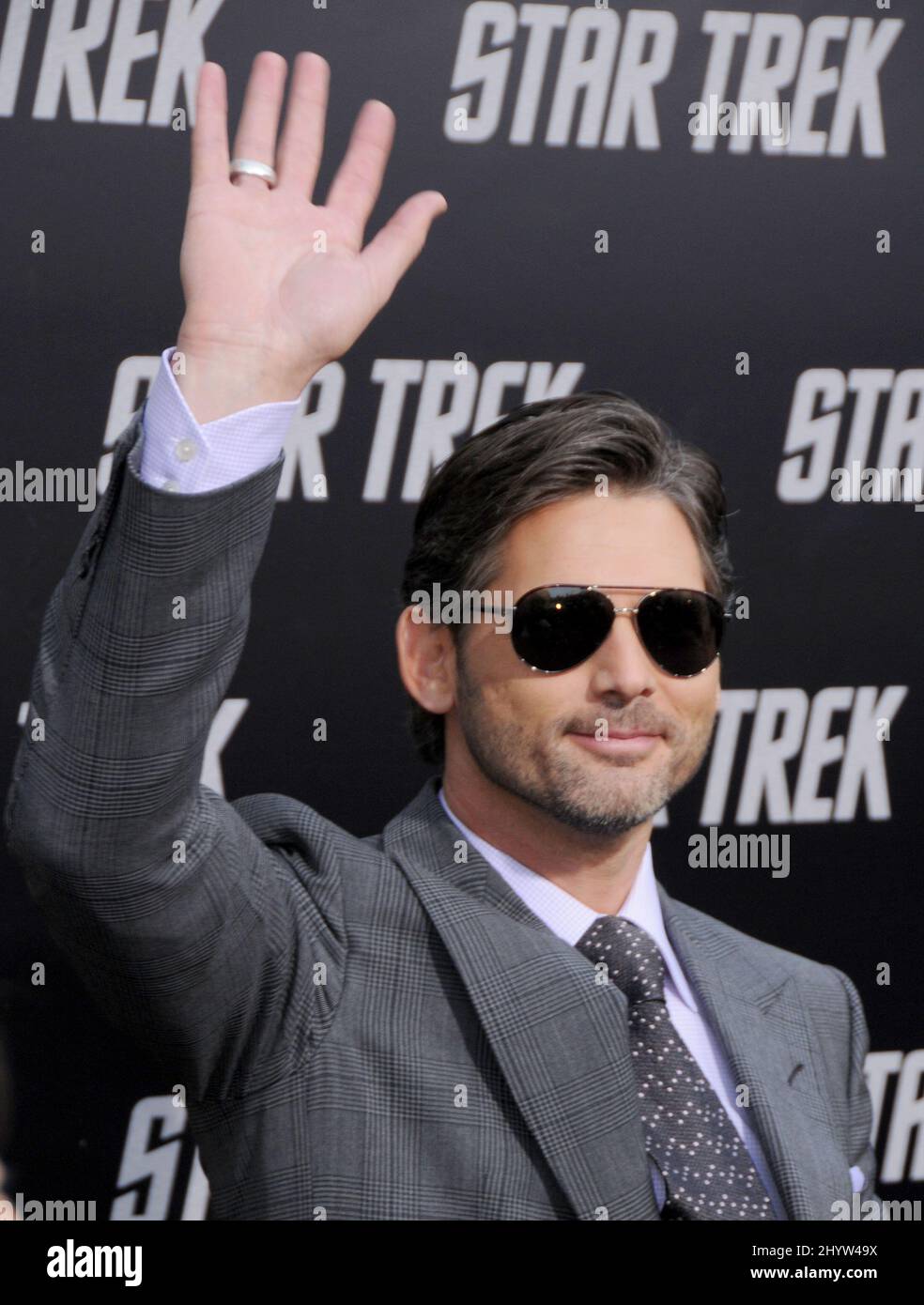 Eric Bana attends the premiere of Paramount Pictures "Star Trek" held ...