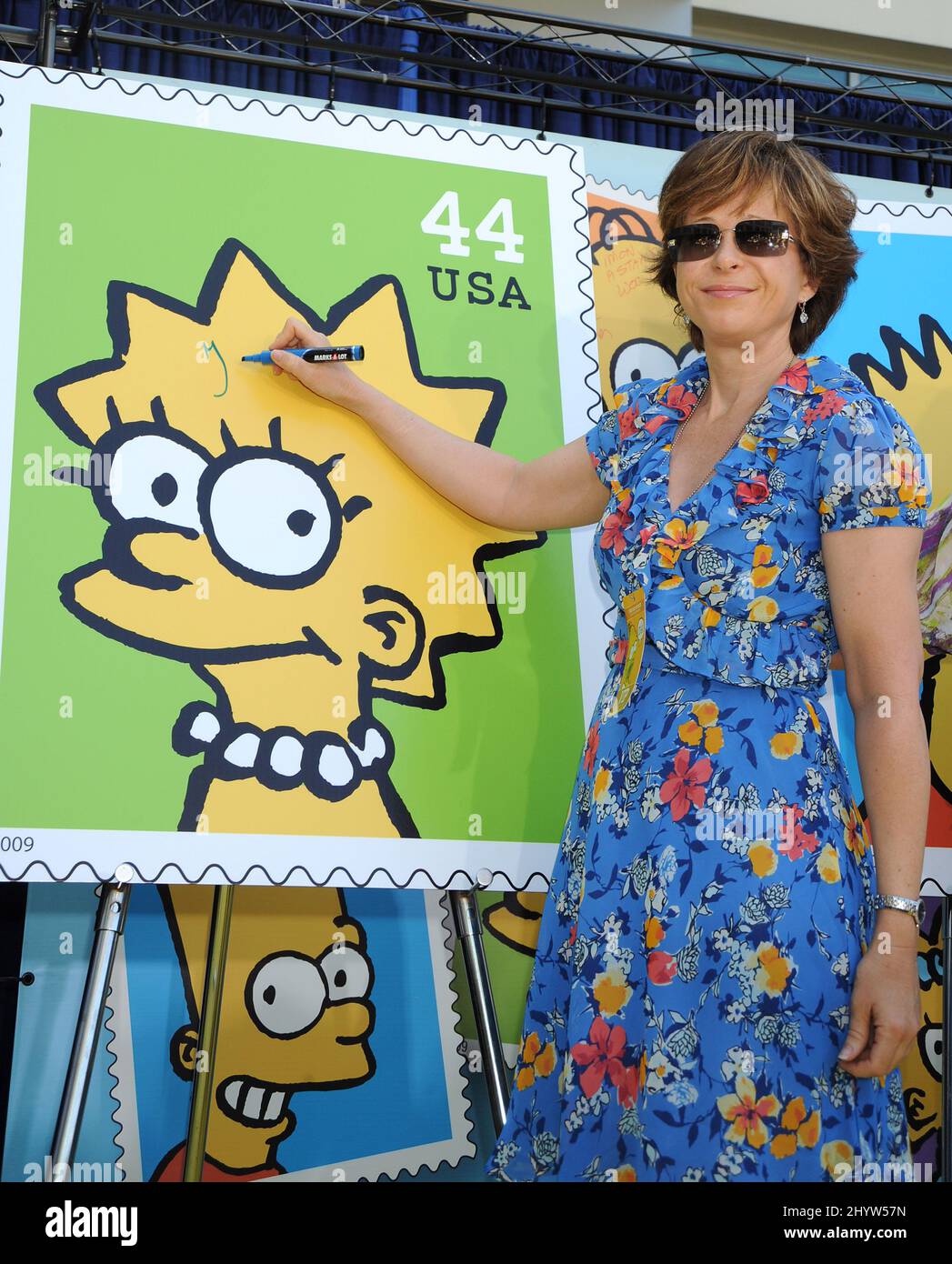 Yeardley Smith at "The Simpsons" Stamp Dedication Ceremony held at Fox ...