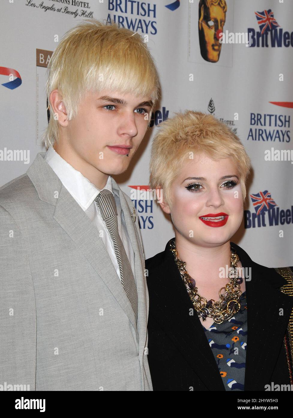 Luke worrall and Kelly Osbourne at the 2nd Annual British Comedy ...