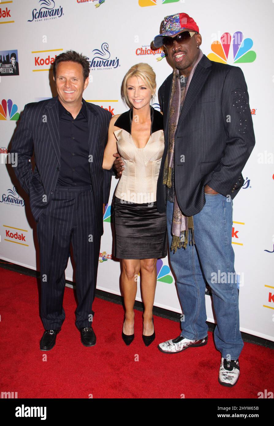 Mark Burnett, Brande Roderick and Dennis Rodman at "The Celebrity ...