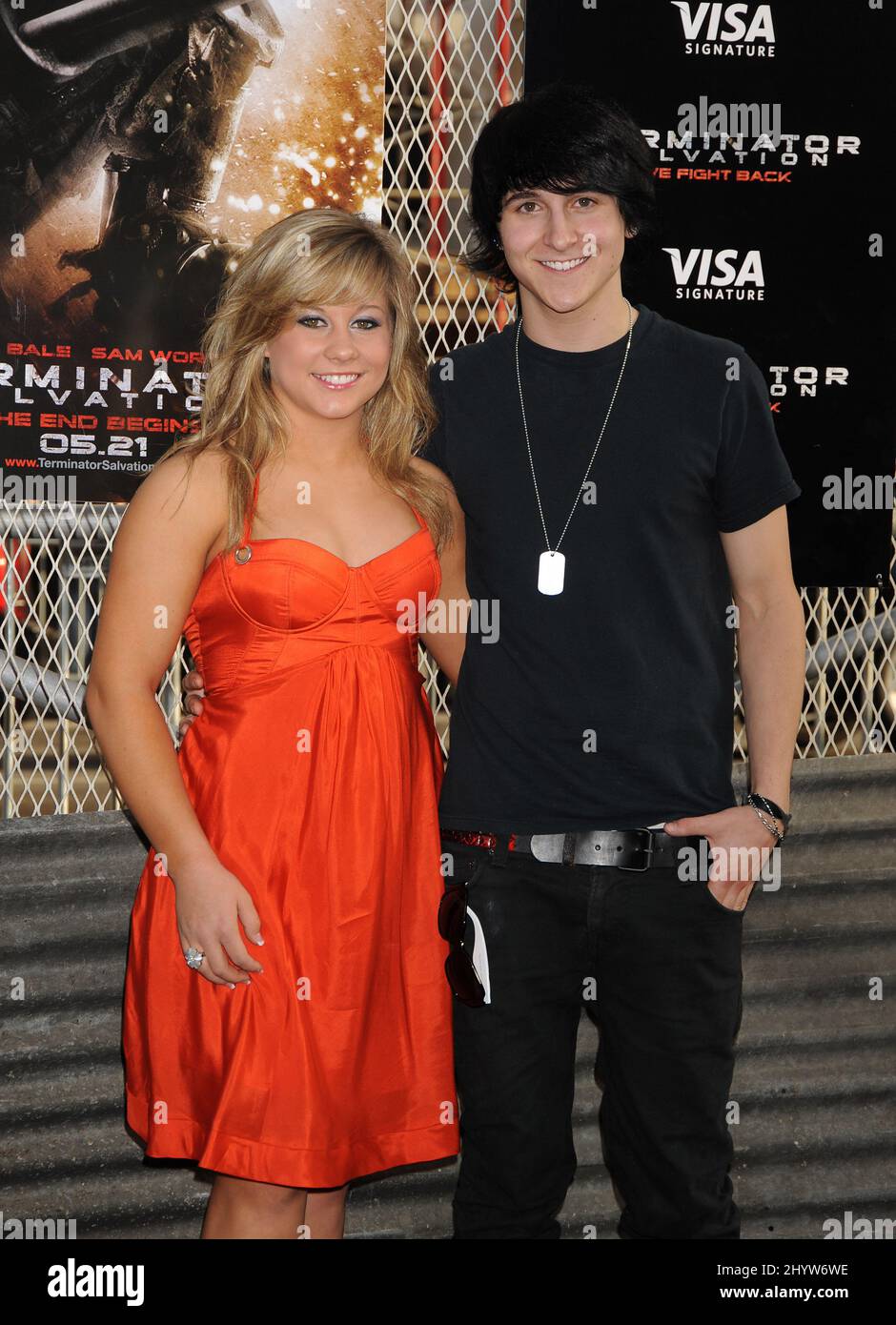 Shawn Johnson and Mitchel Musso at the "Terminator Salvation" Premiere ...