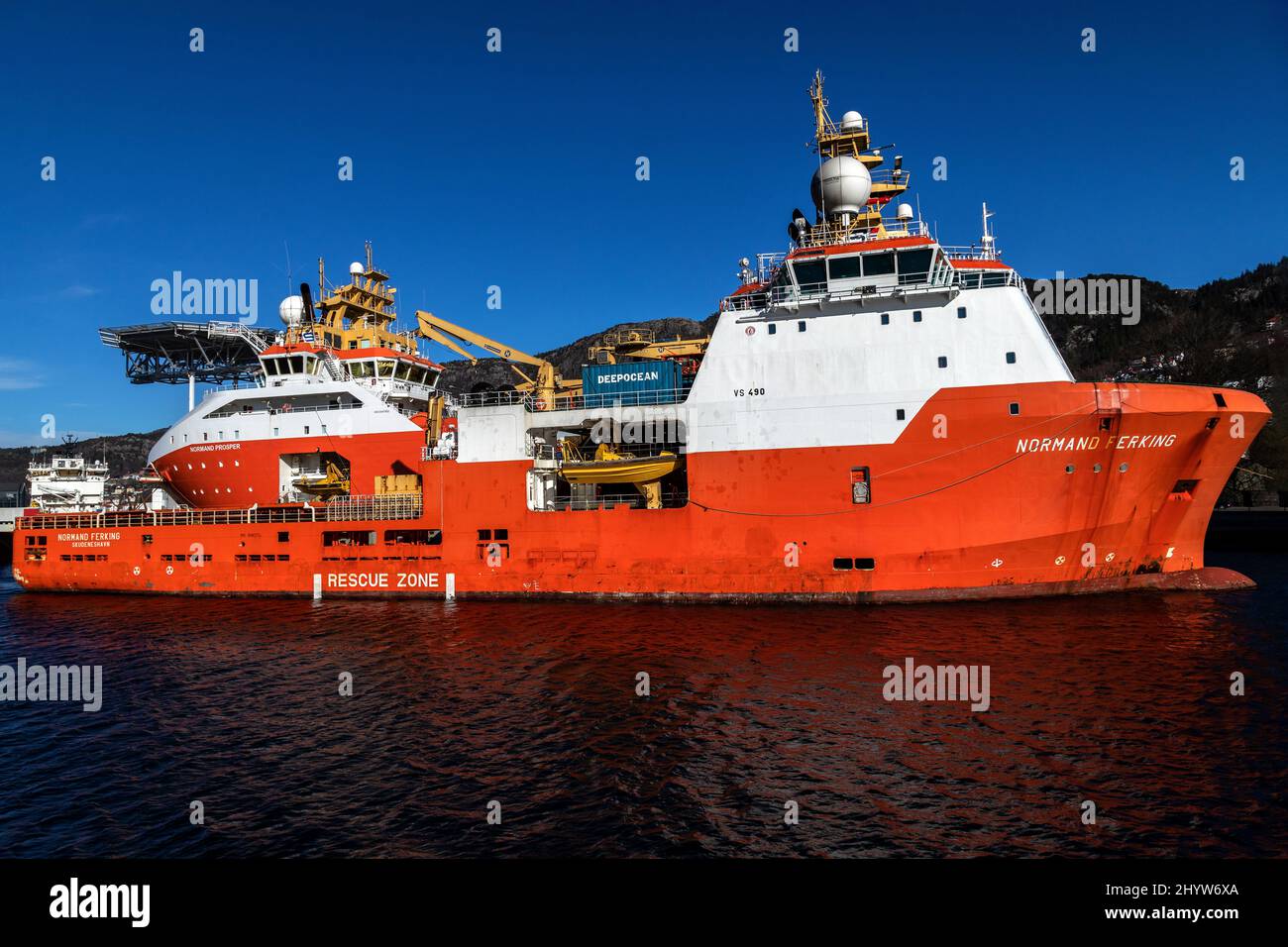 Offshore AHTS anchor handling tug supply vessels Normand Ferking and ...