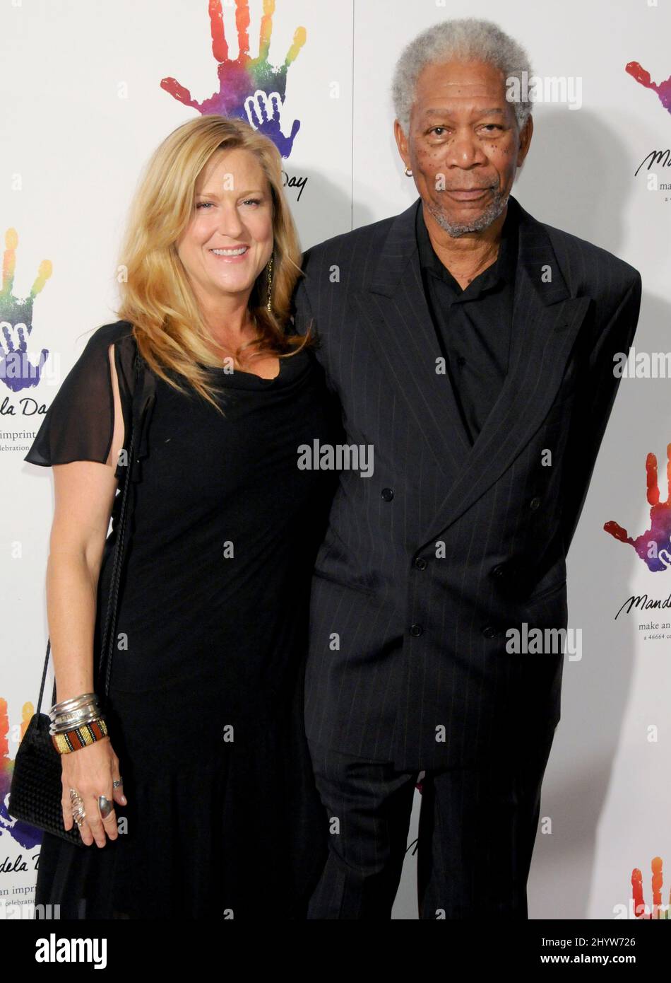 Morgan Freeman at the Nelson Mandela Foundation to launch "Mandela Day ...
