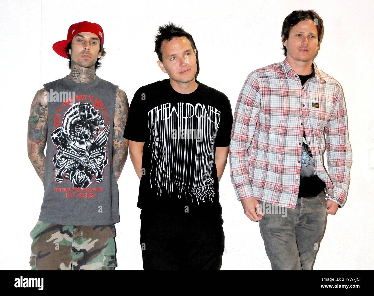 Travis Barker, Mark Hoppus and Tom Delonge of "Blink-182" at Blink-182 ...