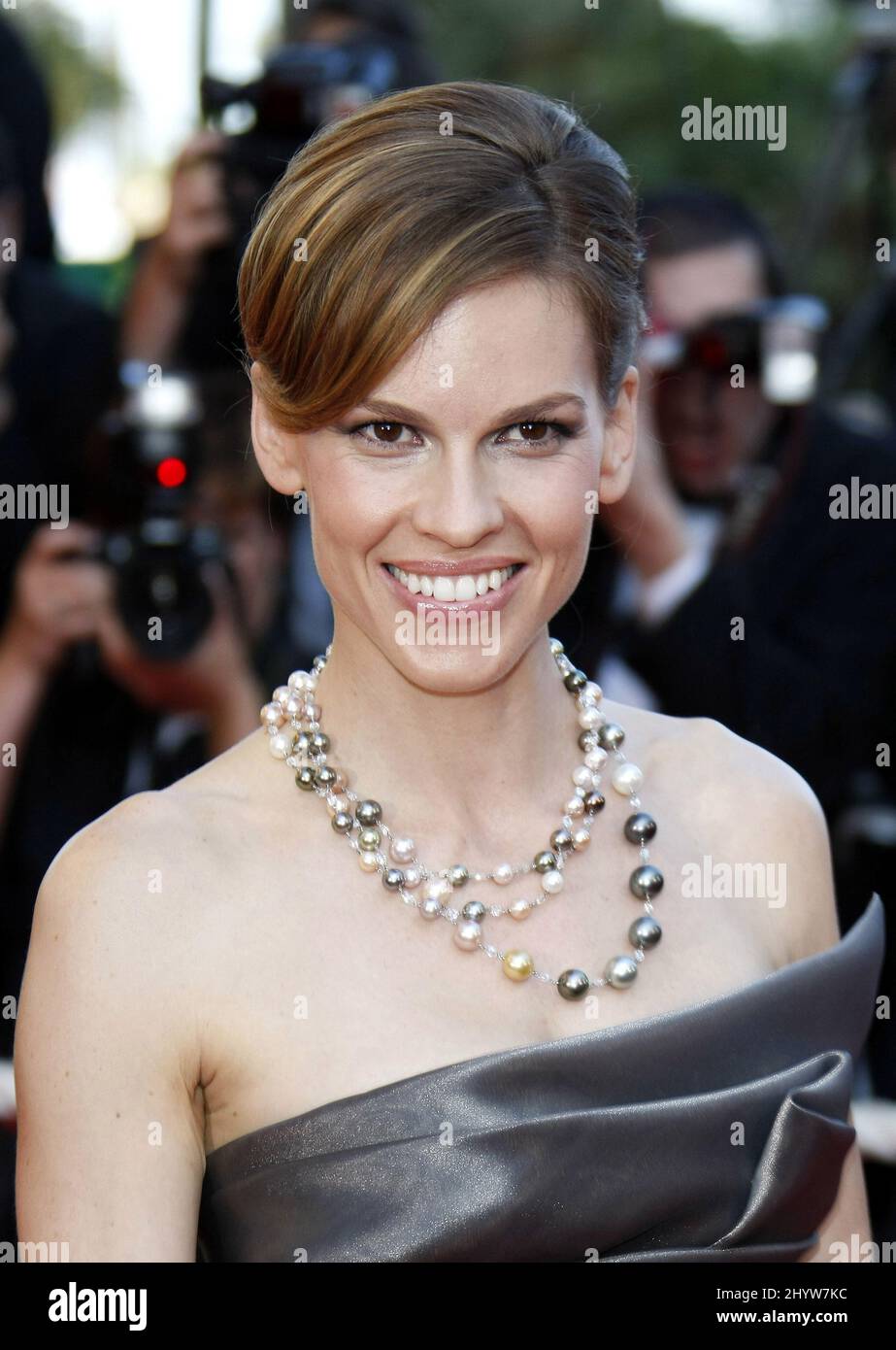 Hilary Swank arriving to the screening of 'Looking for Eric' during the ...