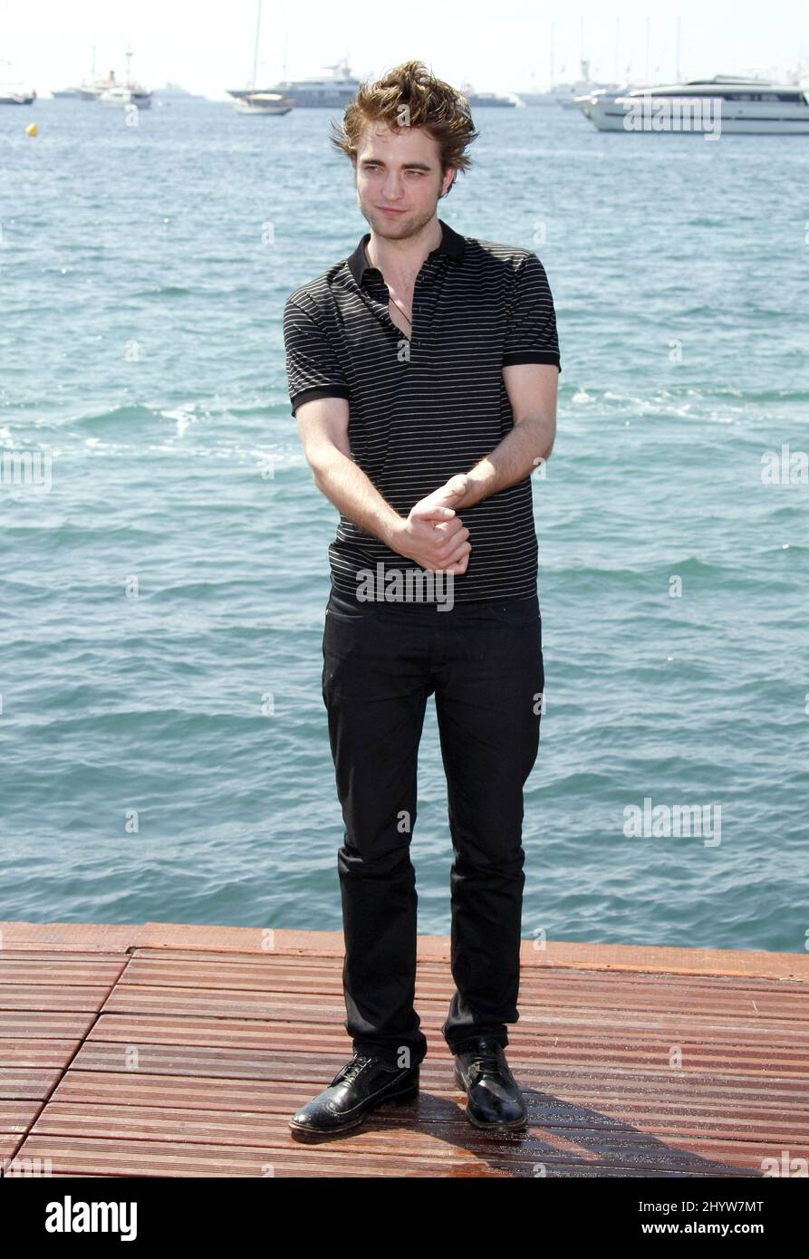 Robert Pattinson at a photocall for New Moon held at the Majestic Beach ...