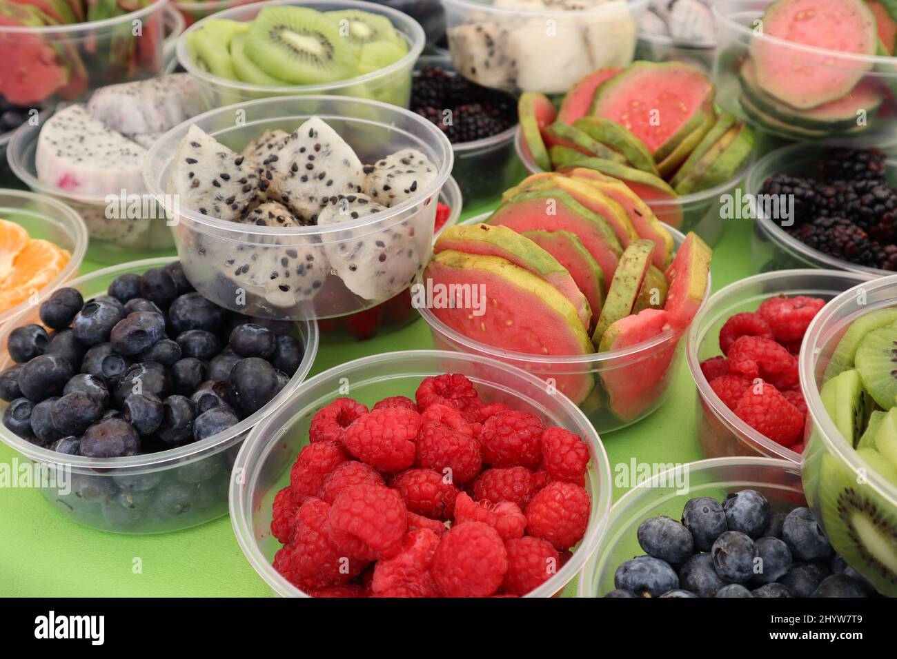 Closeup shot of different fruits at a farmers market in Fort Lauderdale ...