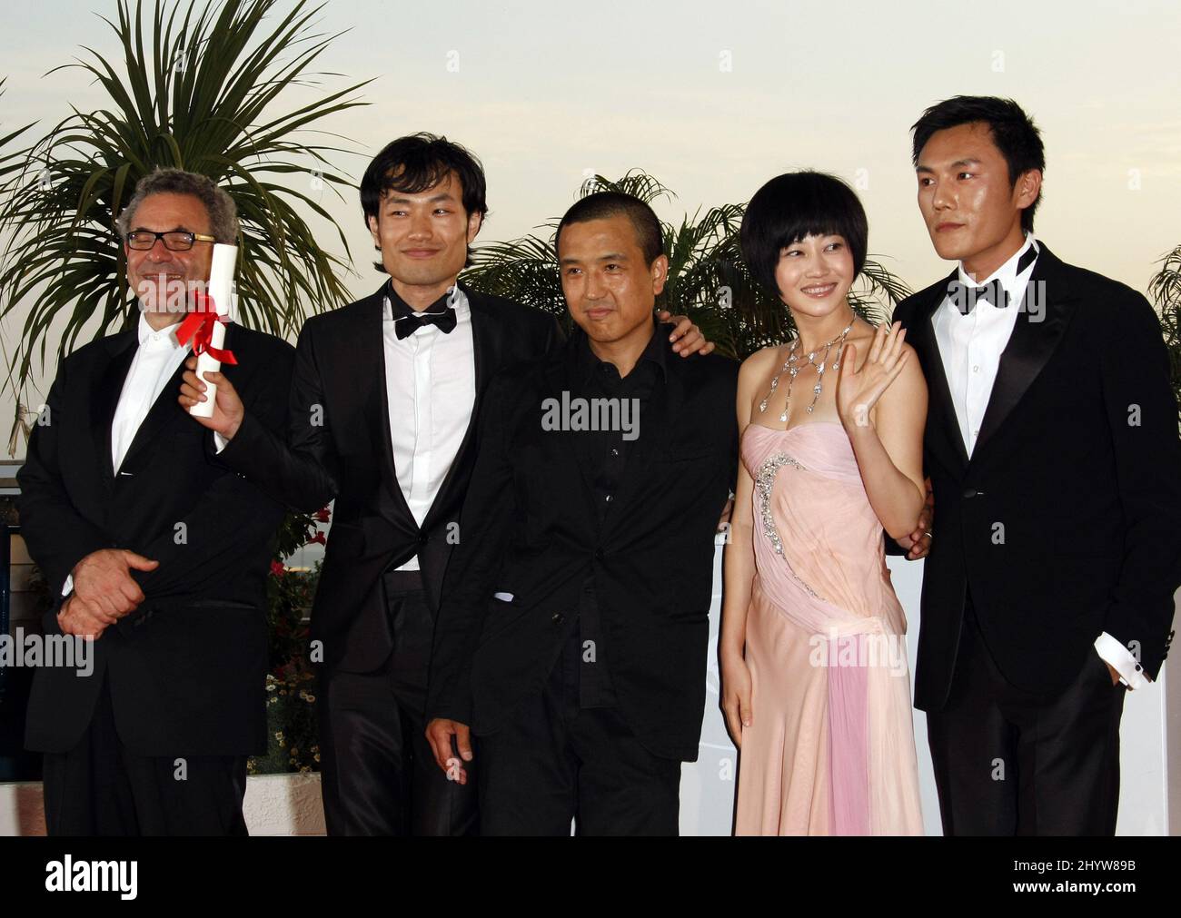 Sylvain Bursztejn, Wu Wei, Lou Ye, Tan Zhuo and Qin Hao pose at the ...