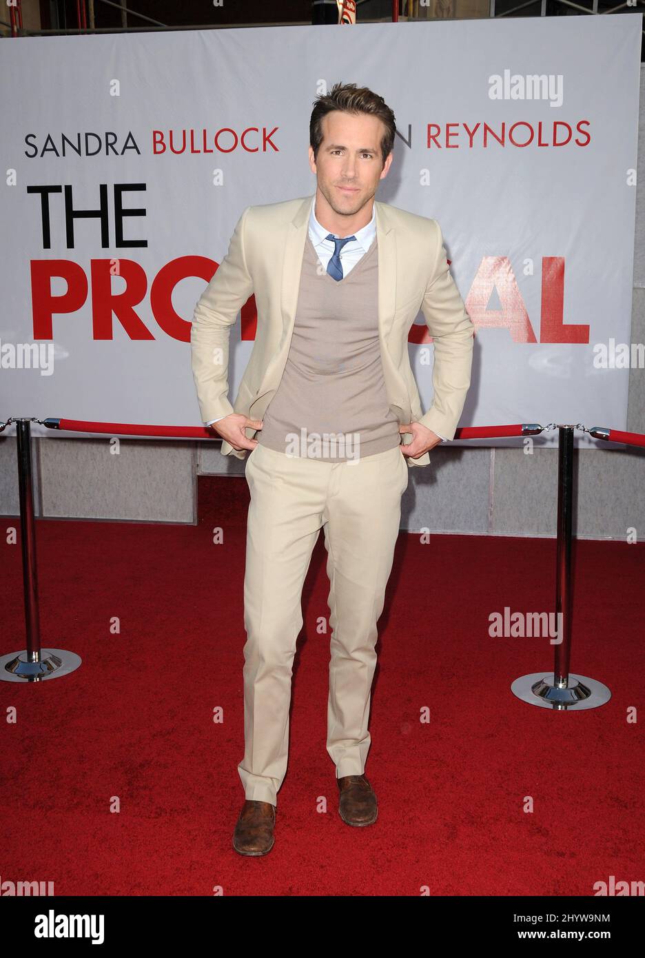 Ryan Reynolds at the world premiere of 'The Proposal', held at the El ...