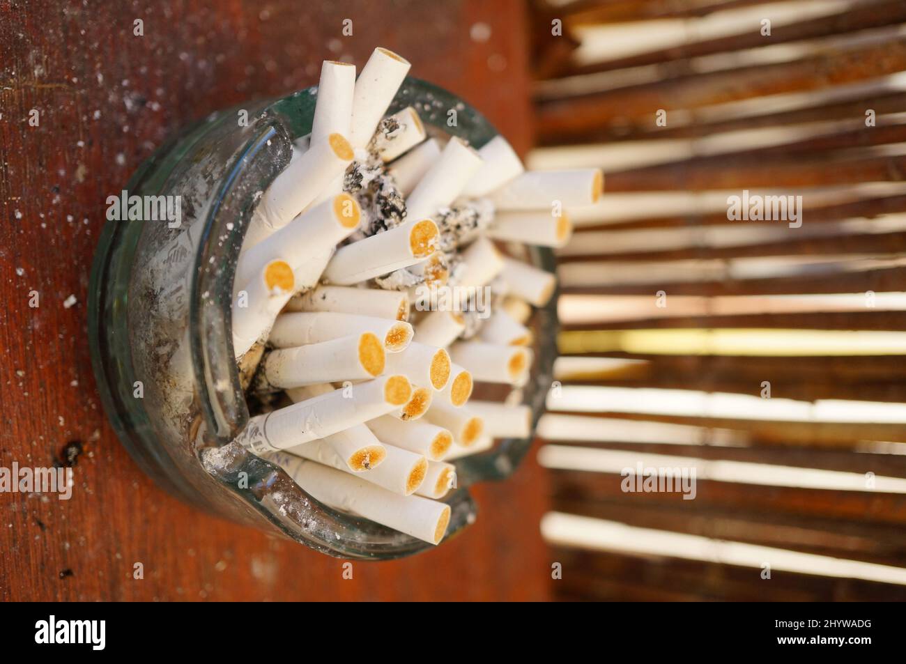 Mix of used cigarettes Stock Photo - Alamy