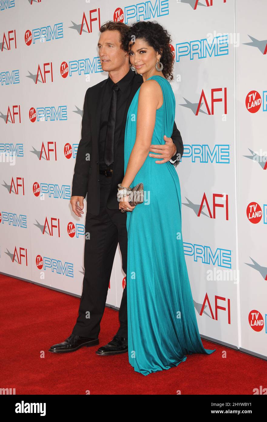 Matthew McConaughey and Camila Alves at the Michael Douglas Honored ...