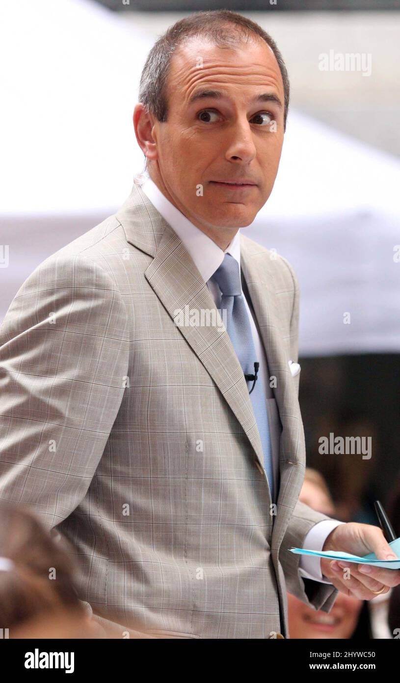 Matt Lauer on NBC's "Today" Show Toyota Concert Series at Rockefeller ...
