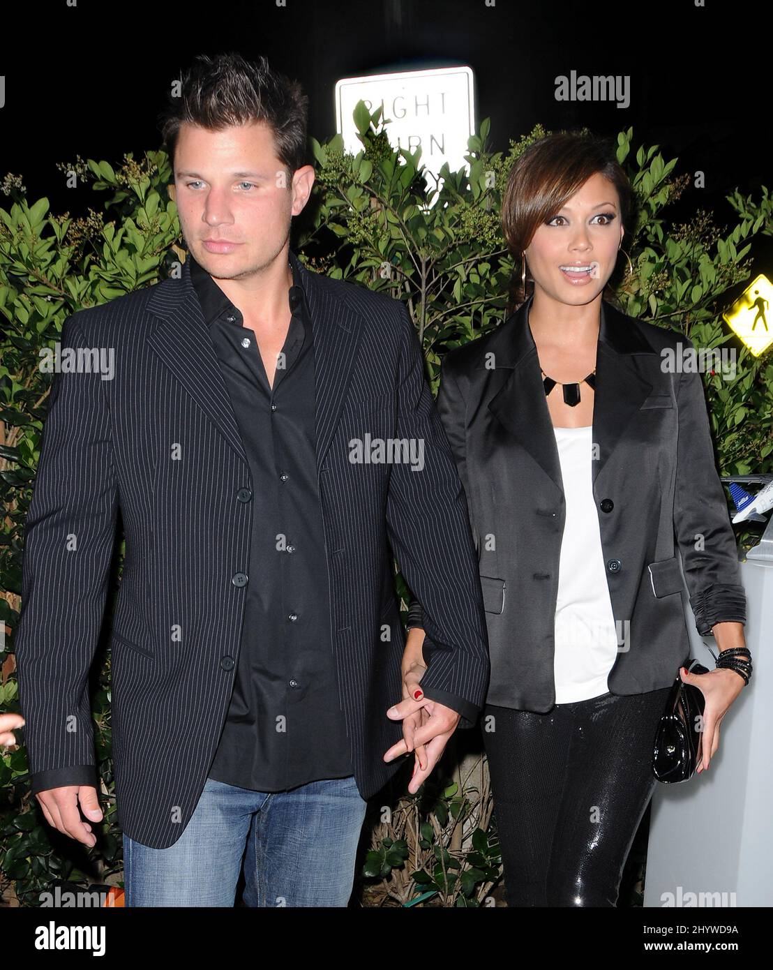 Nick Lachey and Vanessa Minillo arrives at the JetBlue Airways and VH1 ...