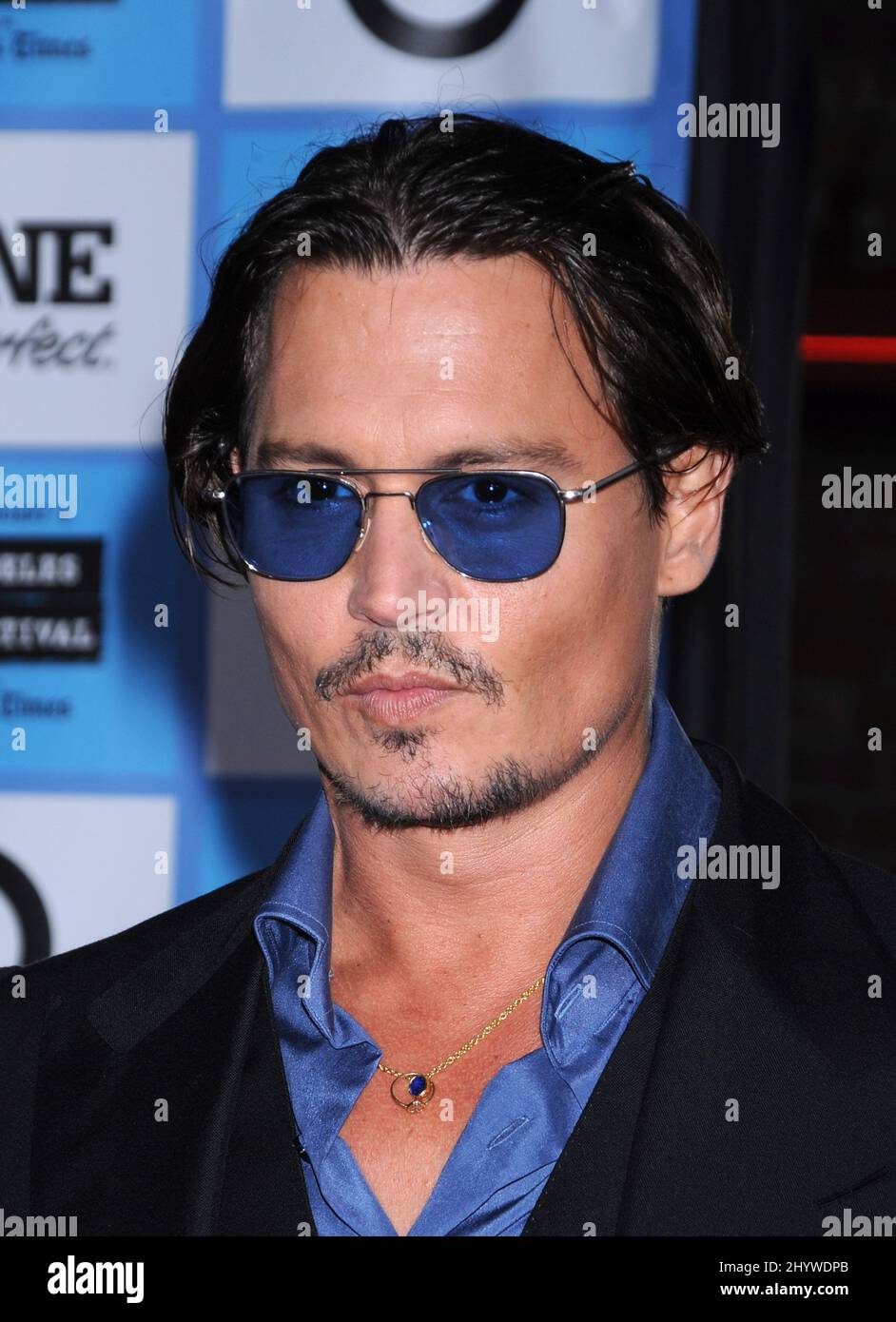 Johnny Depp at the premiere of 'Public Enemies' at the Mann Village ...