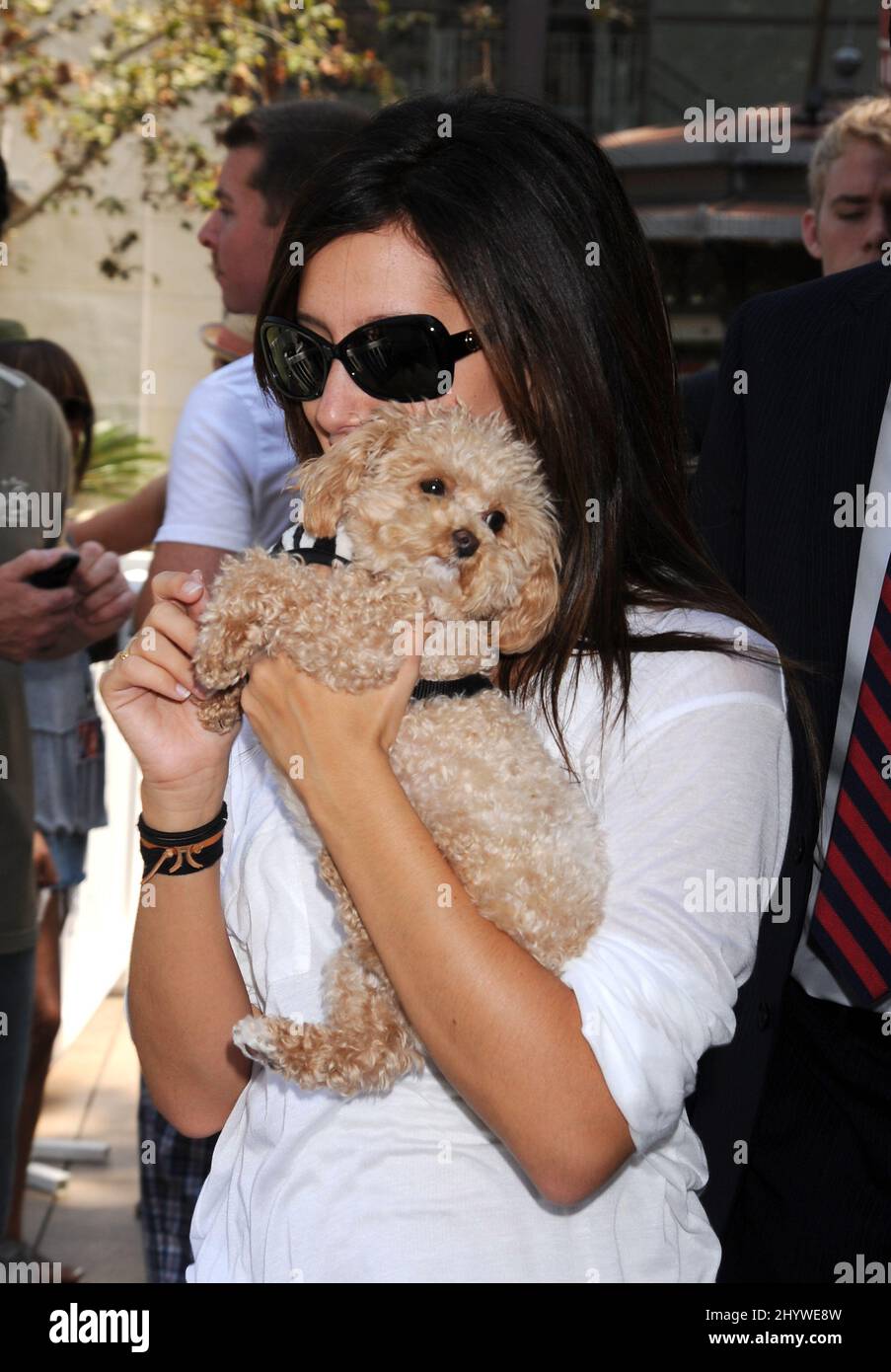 Ashley Tisdale takes part in a sound check prior to her performance at ...