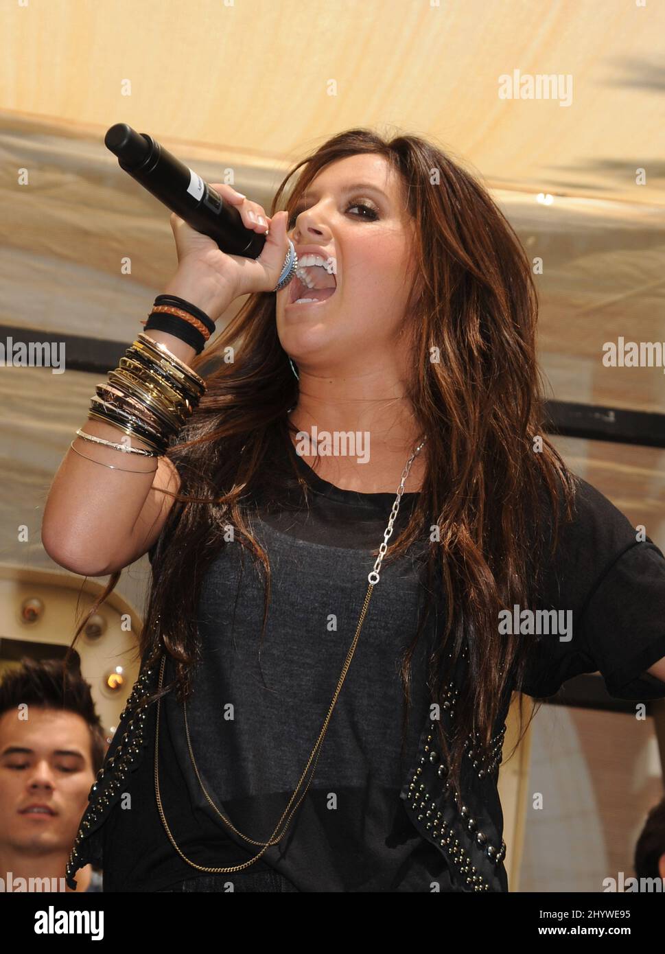 Ashley Tisdale performs at The Grove to promote her debut album "Guilty ...