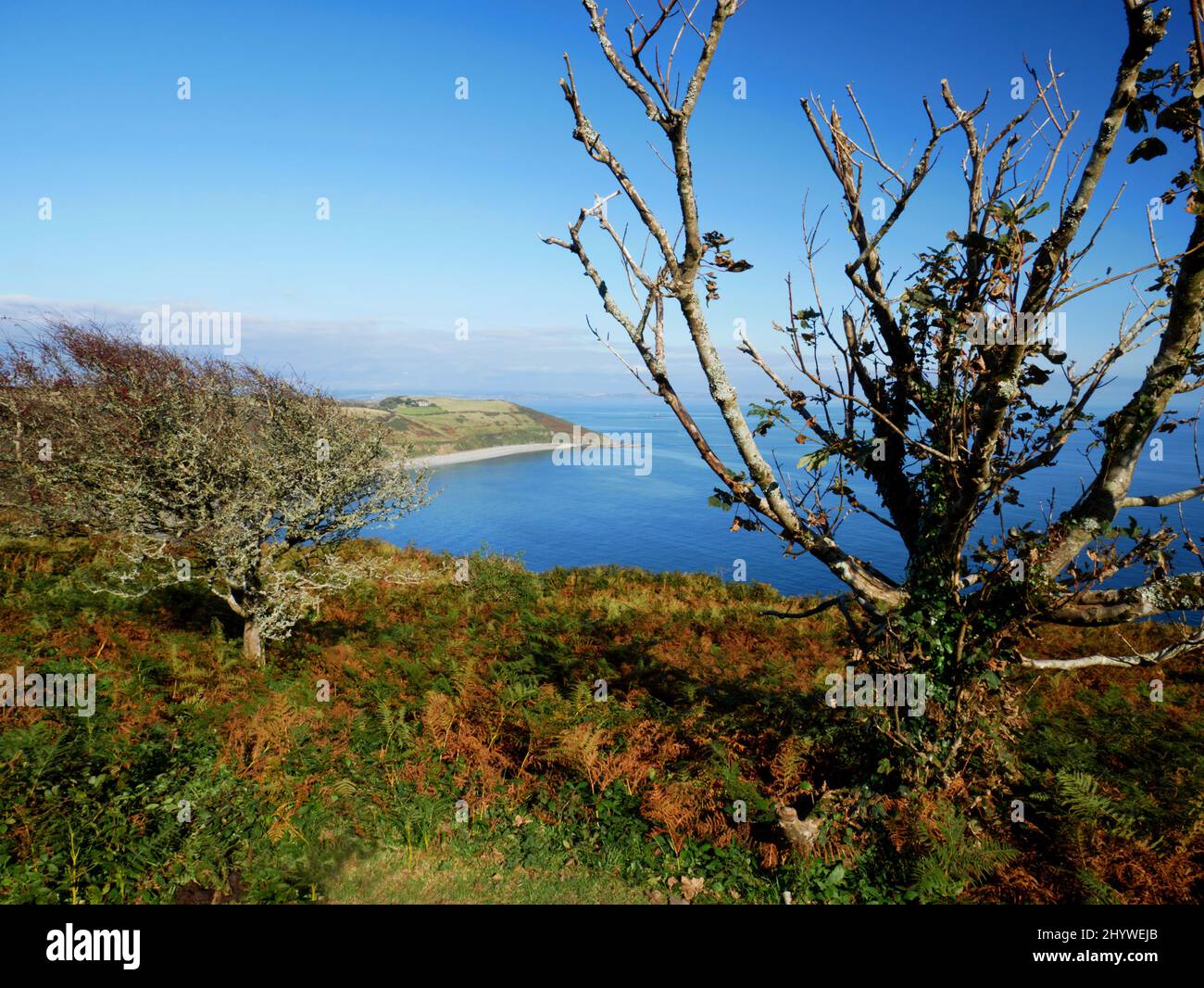 Vault beach and Lamledra, Gorran Haven, Cornwall Stock Photo - Alamy