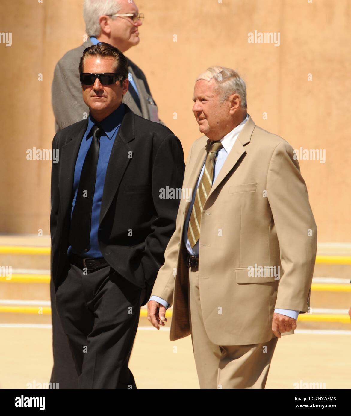 James Van Patten and Dick Van Patten are seen at Farrah Fawcett's ...